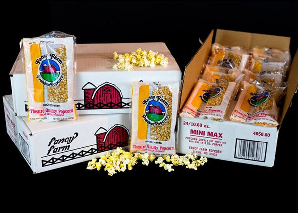 10.6 oz Mini Max Popcorn Kit – Fancy Farm Popcorn